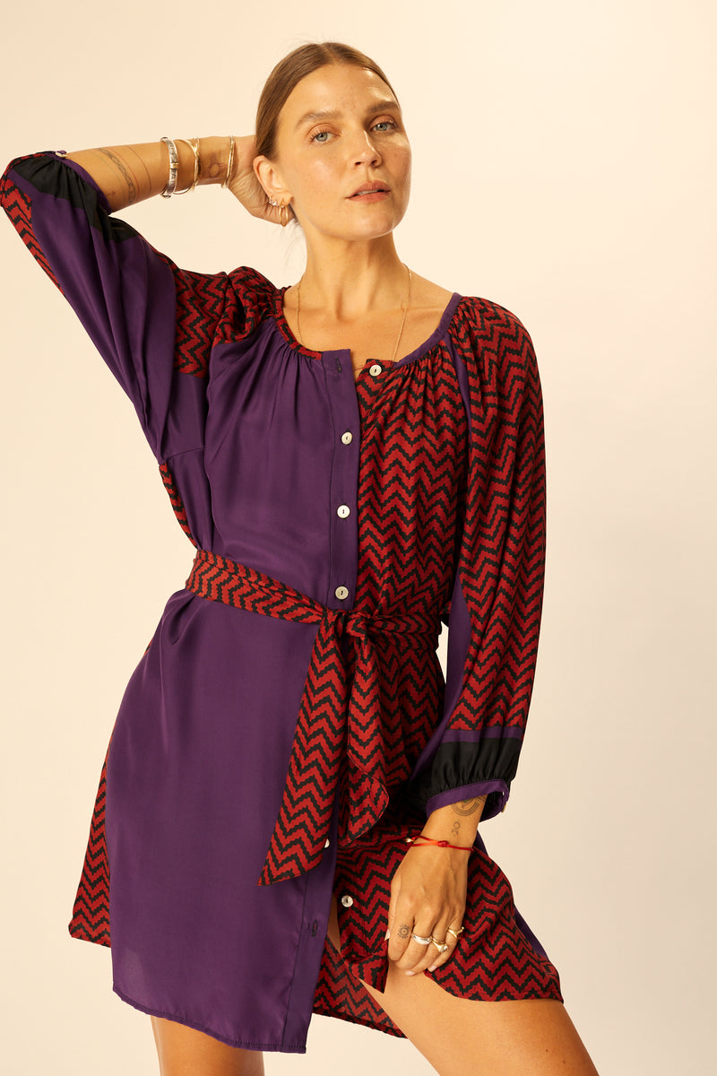 ALEX SHORT DRESS WITH SASH – Natalie Martin